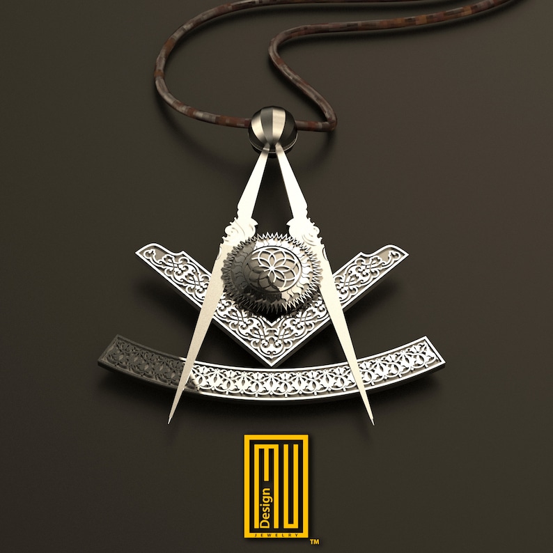 Masonic Pendant Past Master Symbol With Square - Etsy
