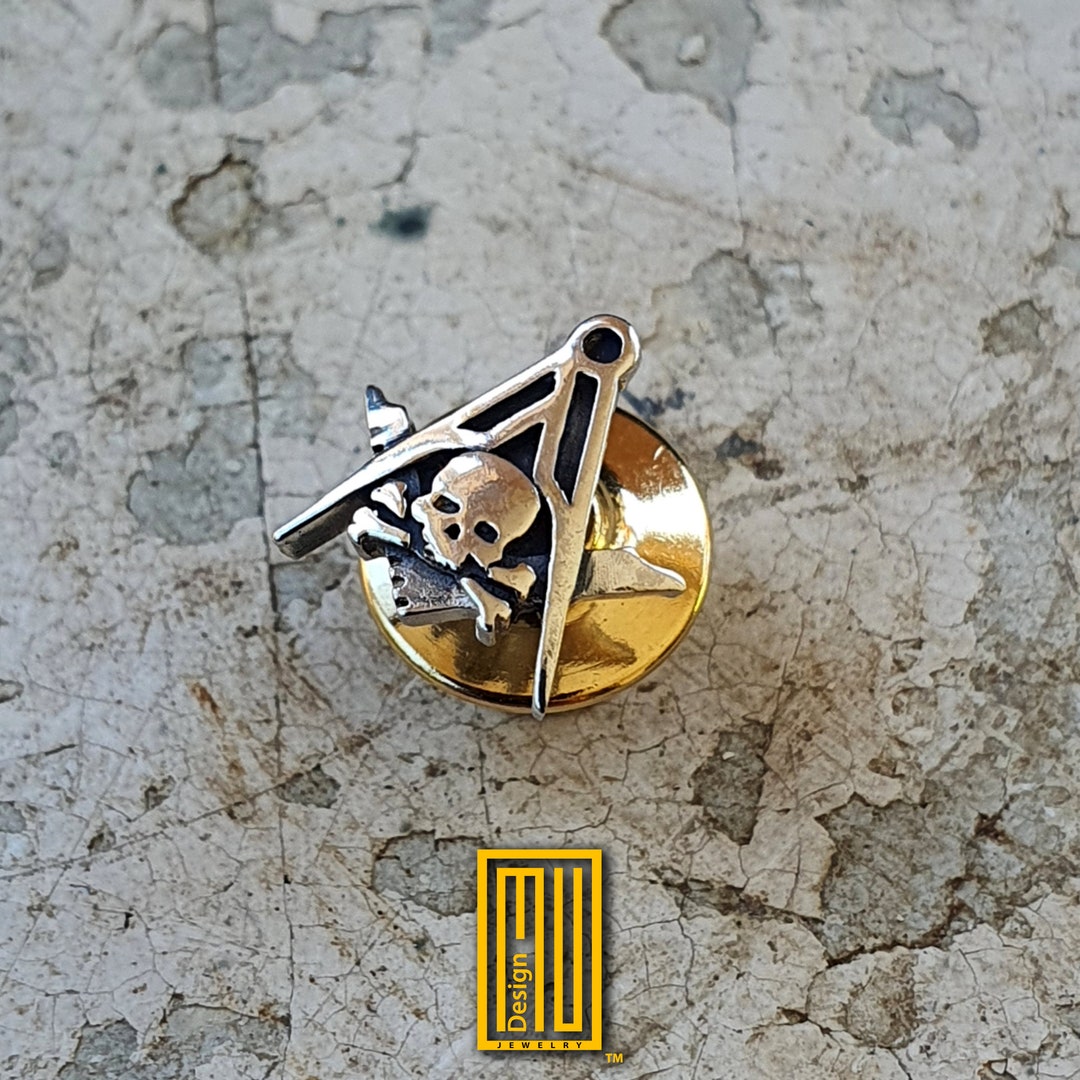 Master Degree Lapel Pin With Skull - Etsy