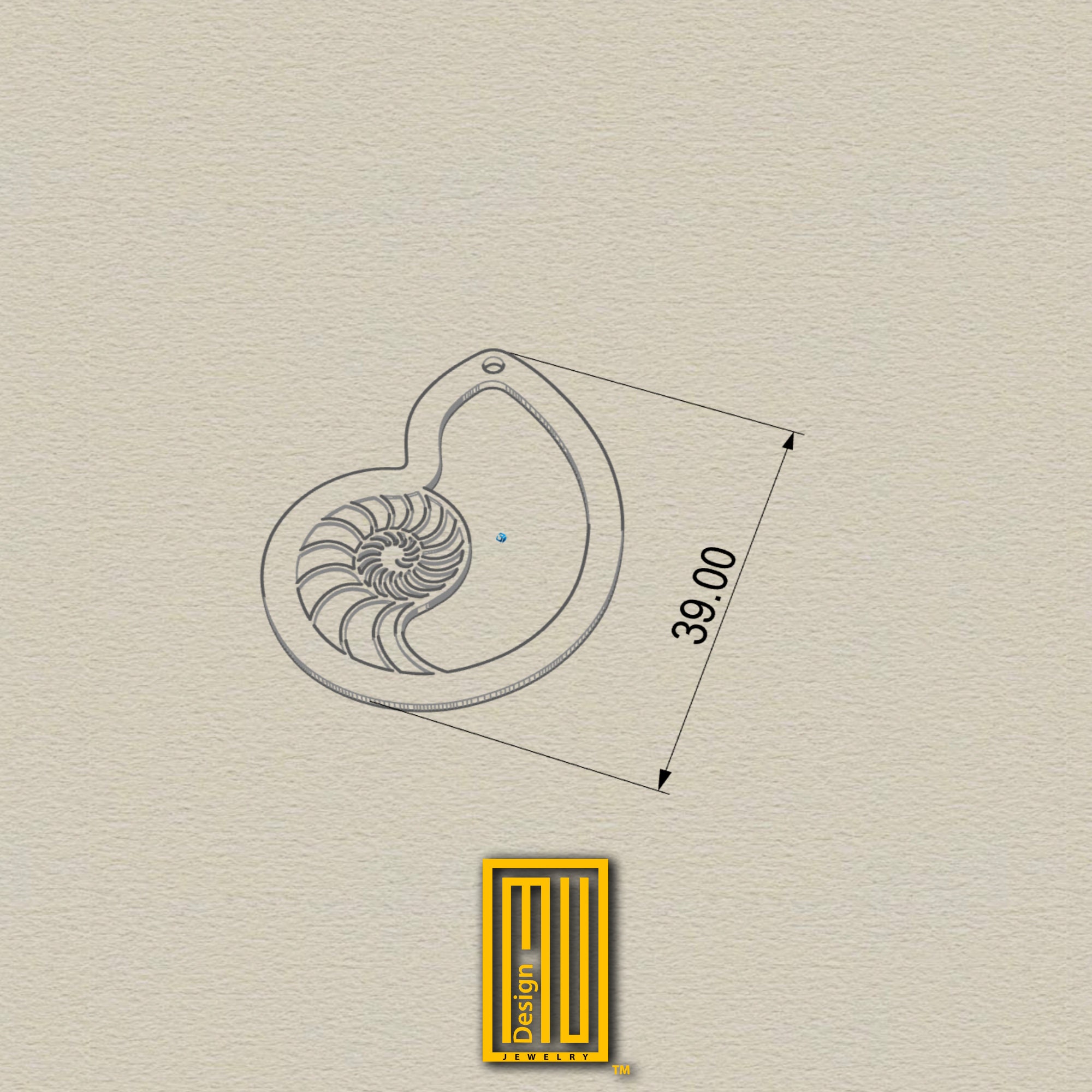 Nautilus Sign Necklace With Golden Ratio 925k Sterling Silver - Etsy