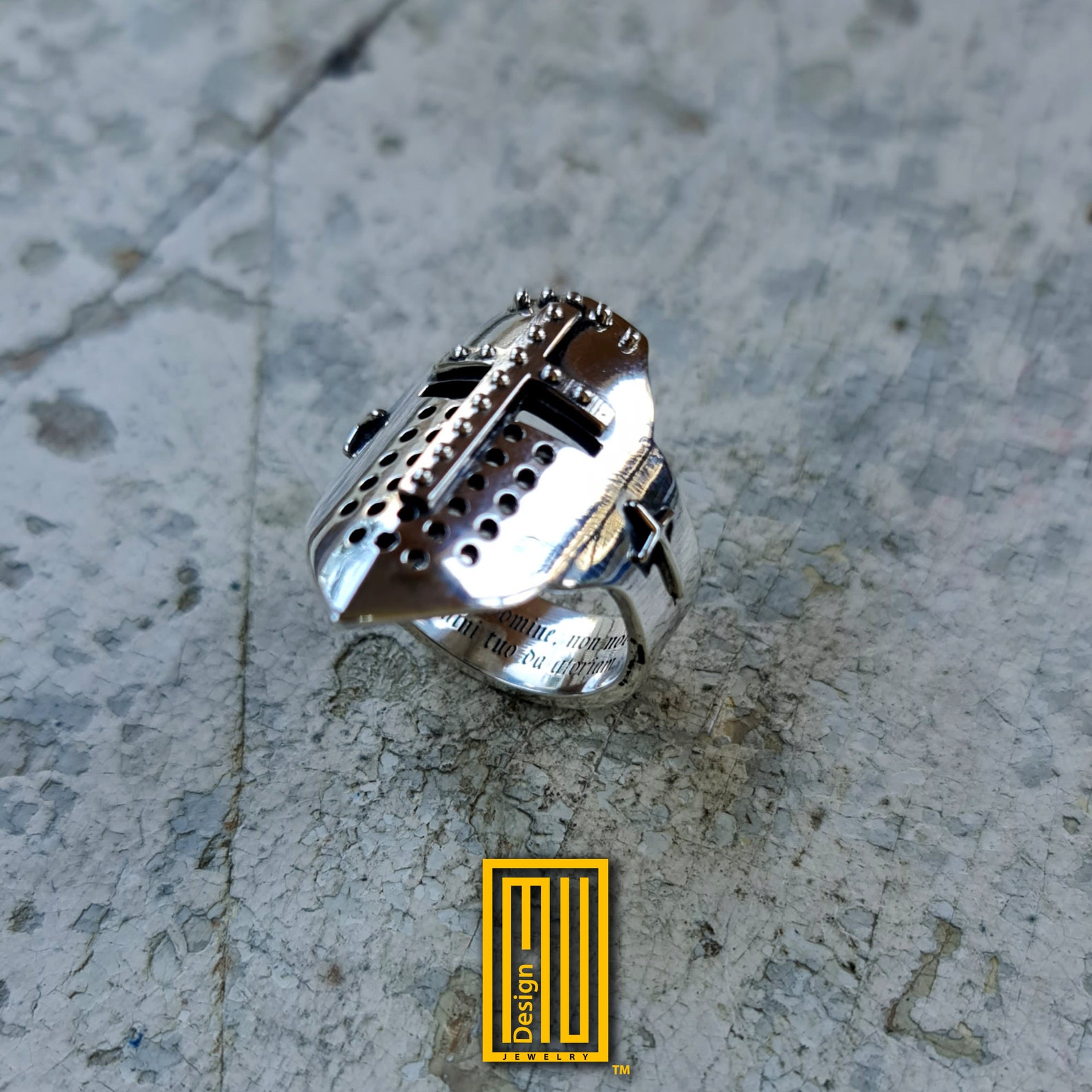 Helmet Ring for the Knights Templar - Etsy