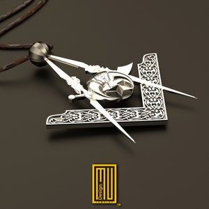 Masonic Pendant AAONMS Shriner Scimitar - Etsy