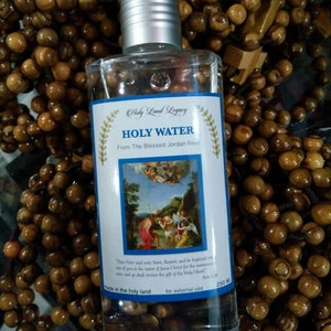 Holy Water From Blessed Jordan River Baptism Site ,purified. 250 Ml, 8. ...