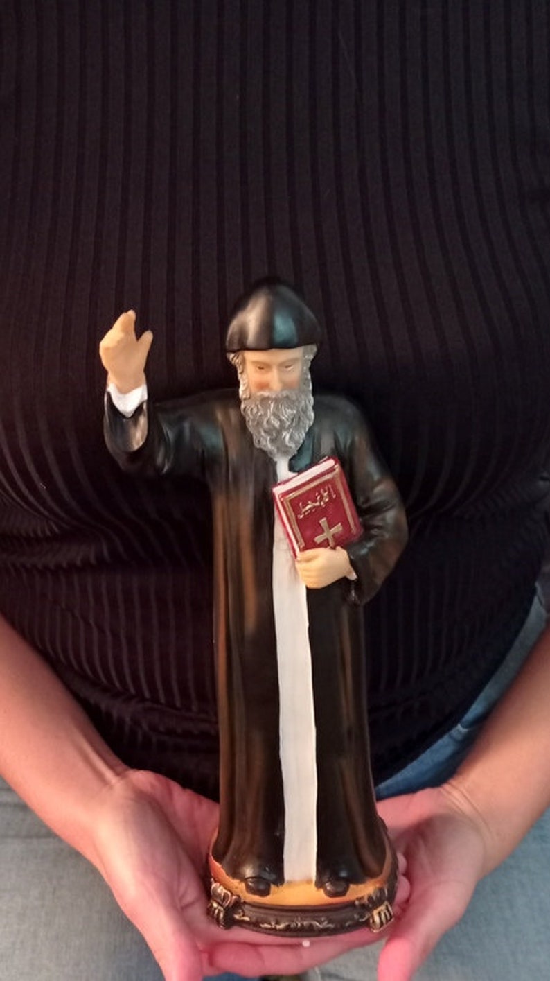 St. Charbel Makhlouf Youssef Antoun Resin Statue Maronite | Etsy