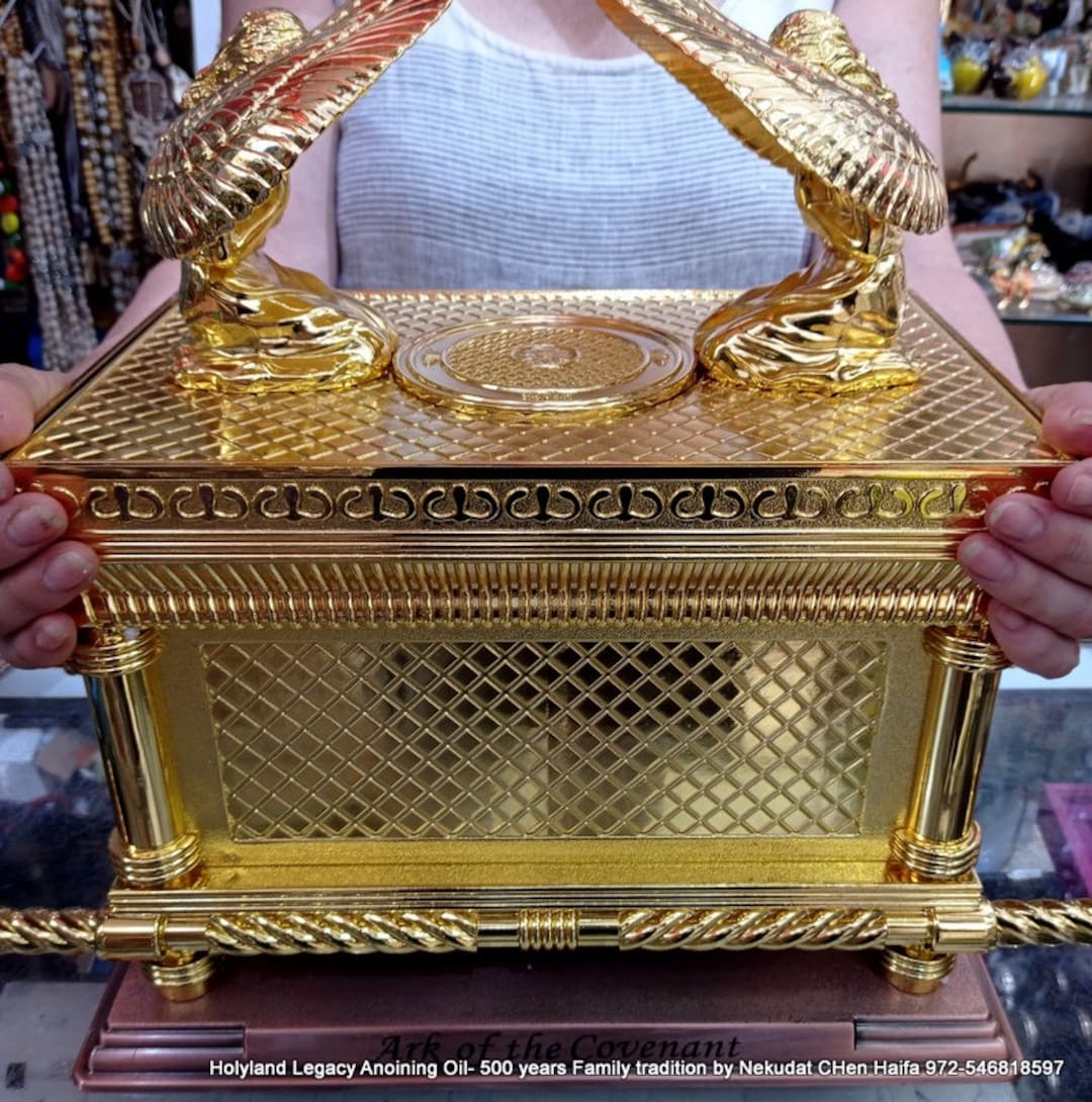 Ark of the Covenant Gold Tone Copper JUMBO XXL From Land of the Bible ...