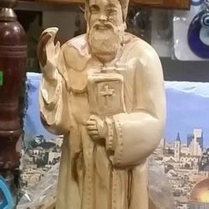 St. Charbel Makhlouf Youssef Antoun Olive Wood Handmade Maronite ...