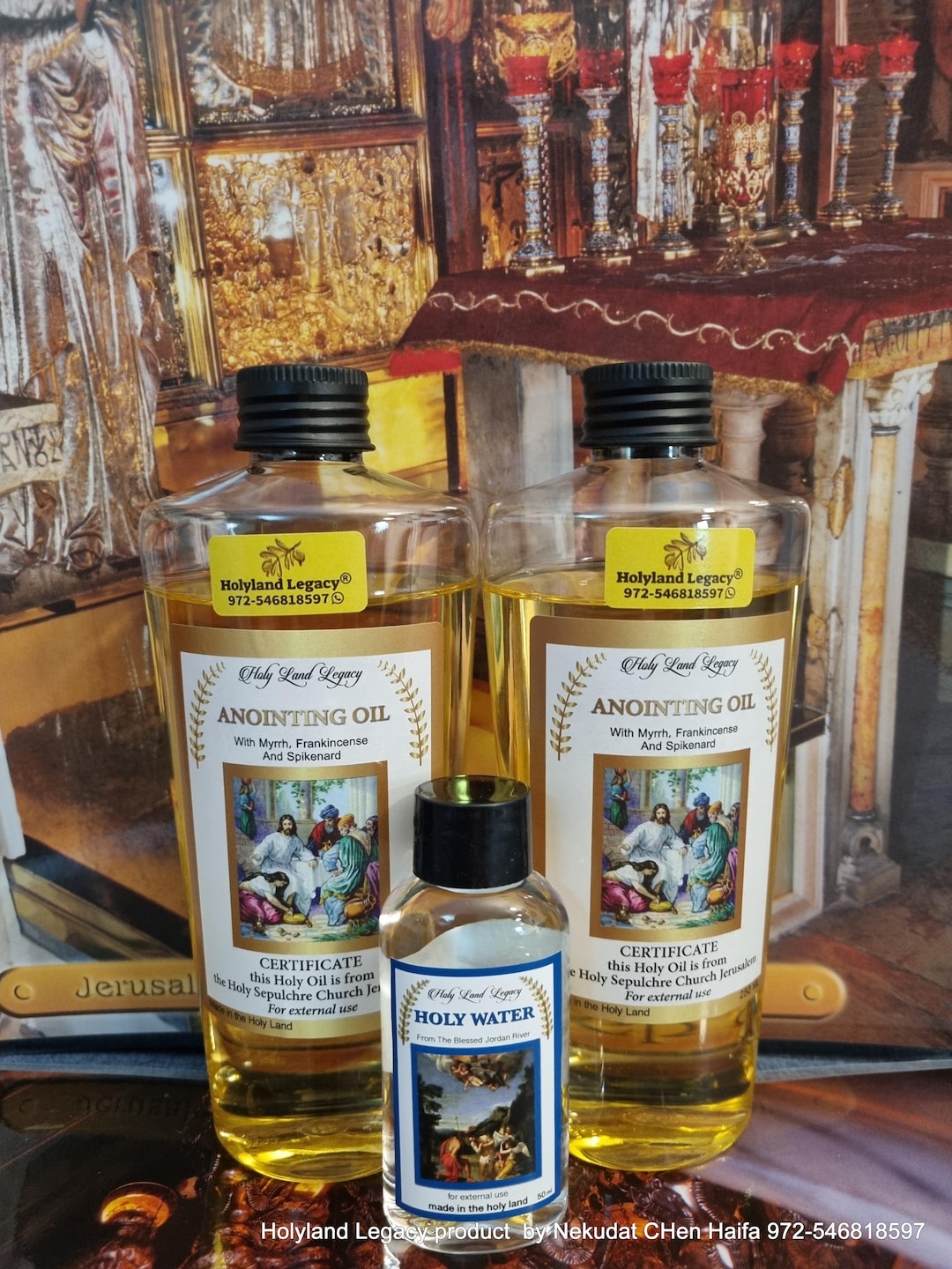 2 Anointing Oil From Jerusalem Pure Fresh Virgin Olive Oil Scented With ...