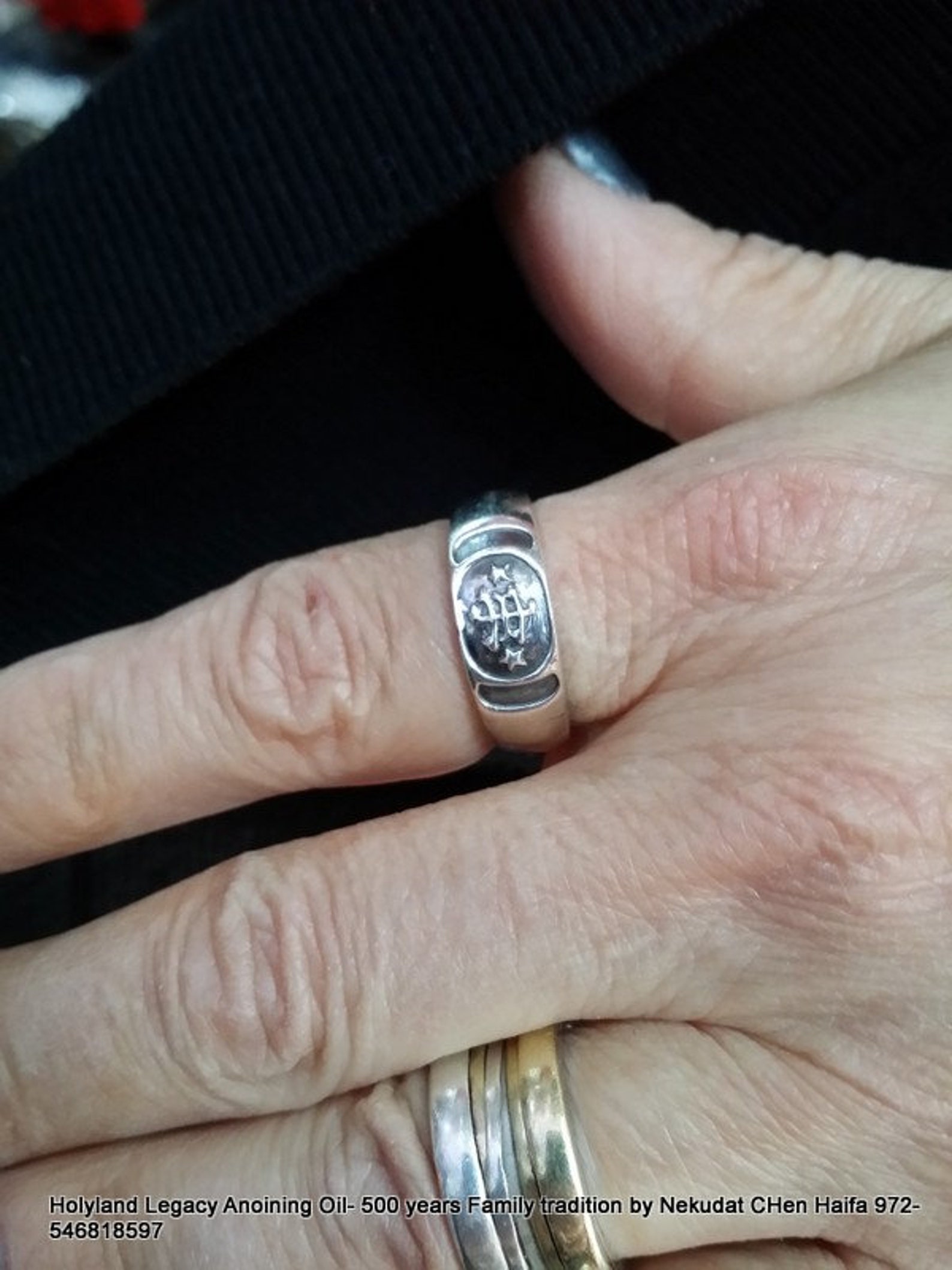 Baha'i Ring Silver Ring Stone Symbole Bahai Gift From - Etsy