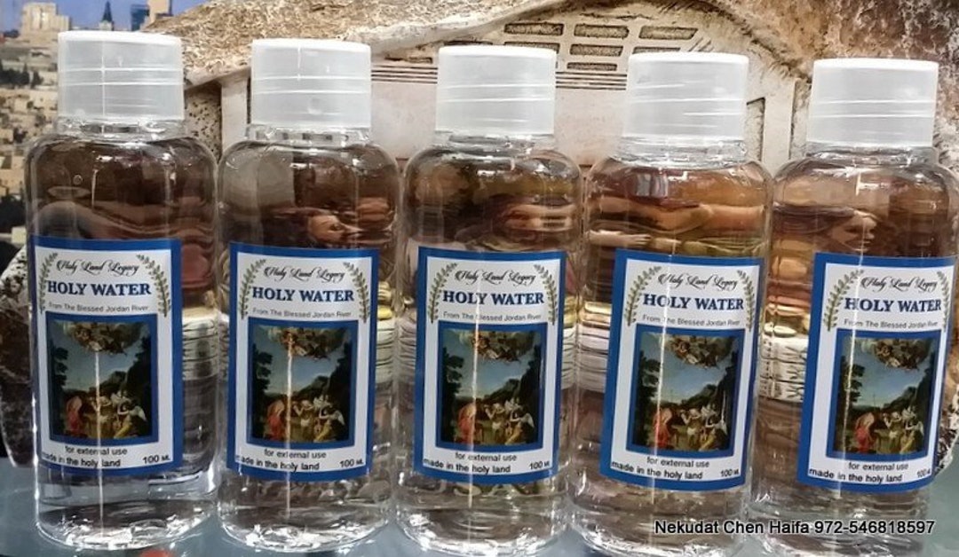 5 Holy Water From Blessed Jordan River Baptism Site ,purified 100 Ml ...