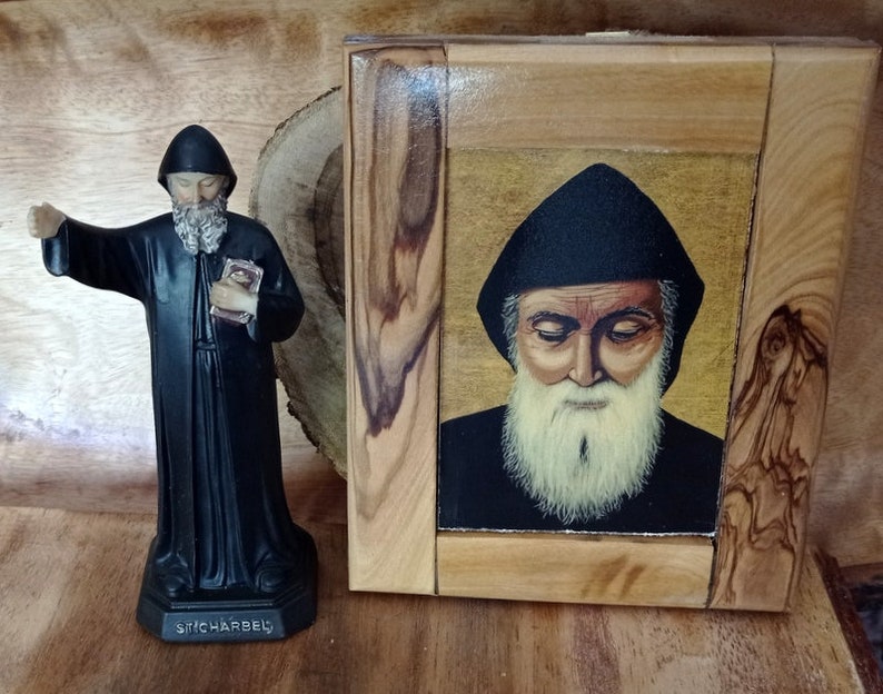 St. Charbel Makhlouf Maronite Catholic Monk Statue 10 Cm High ...