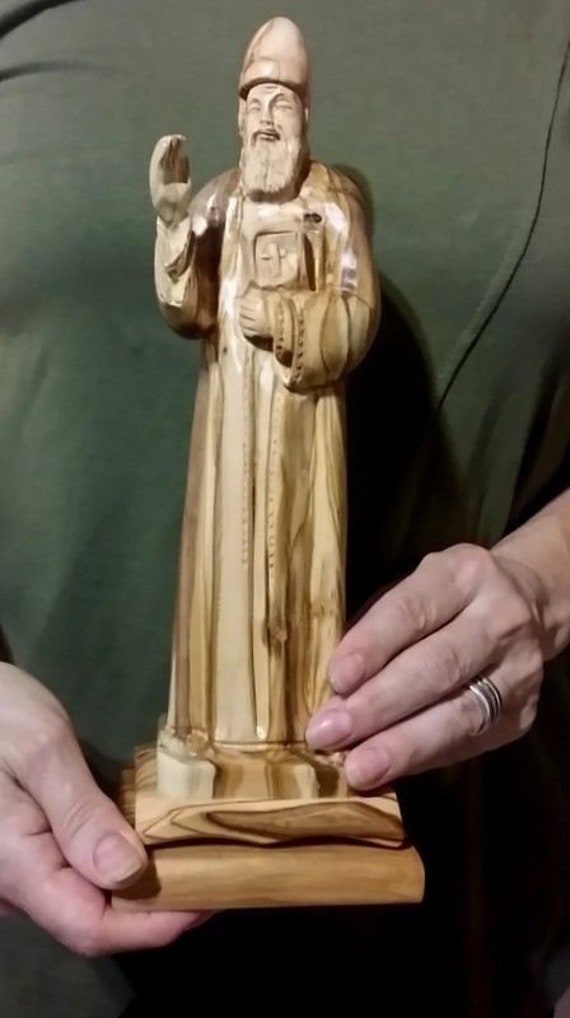 St. Charbel Makhlouf Youssef Antoun Olive Wood Handmade | Etsy