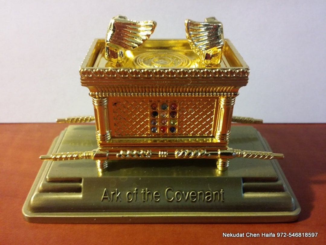 Gold Tone Ark of the Covenant on Copper Base Israel Bible Land ...