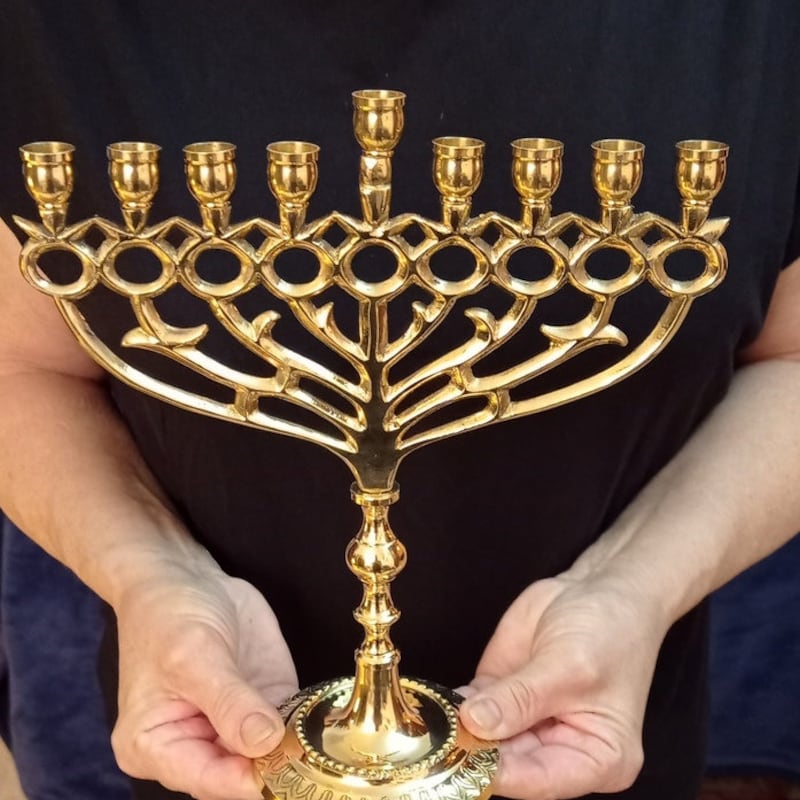 Brass Menorah - Etsy