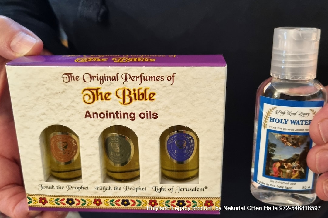 Jerusalem Pure Anointing Oil Gift Set Holy Land Gift 10ml,0.34oz and ...