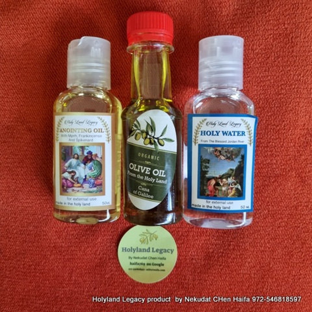 Olive Oil From Cana Galilee +jerusalem Frankincense Anointing Oil From ...