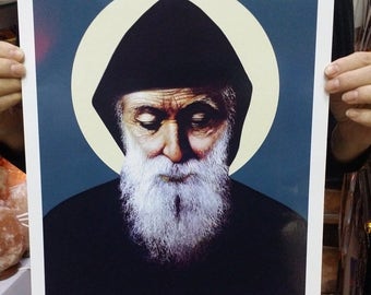St Charbel Icon | Etsy