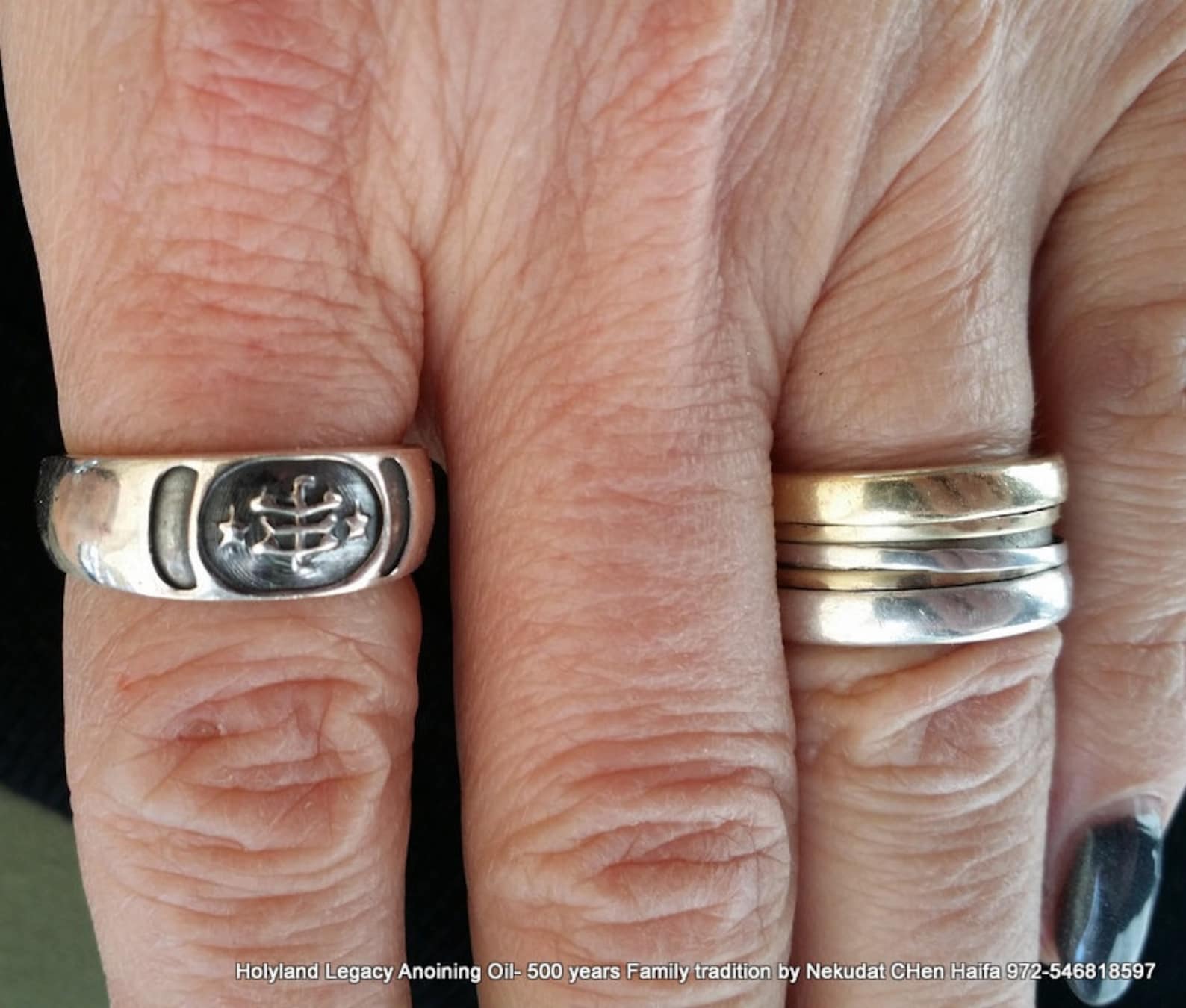 Baha'i Ring Silver Ring Stone Symbole Bahai Gift From - Etsy