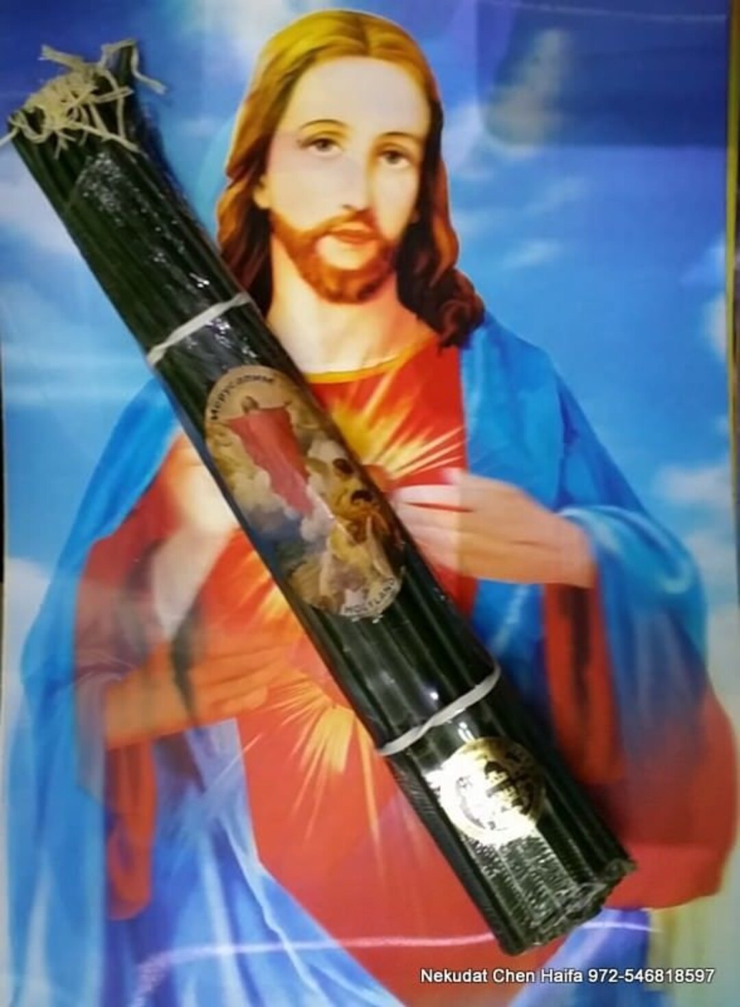 Jerusalem Green Candels 33 Pure Honey Beeswax Candles ,blessed and ...