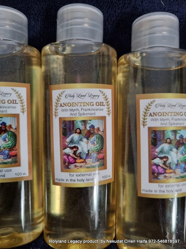 5 Israel Anointing Oil From Jerusalem Frankincensemyrrh and | Etsy