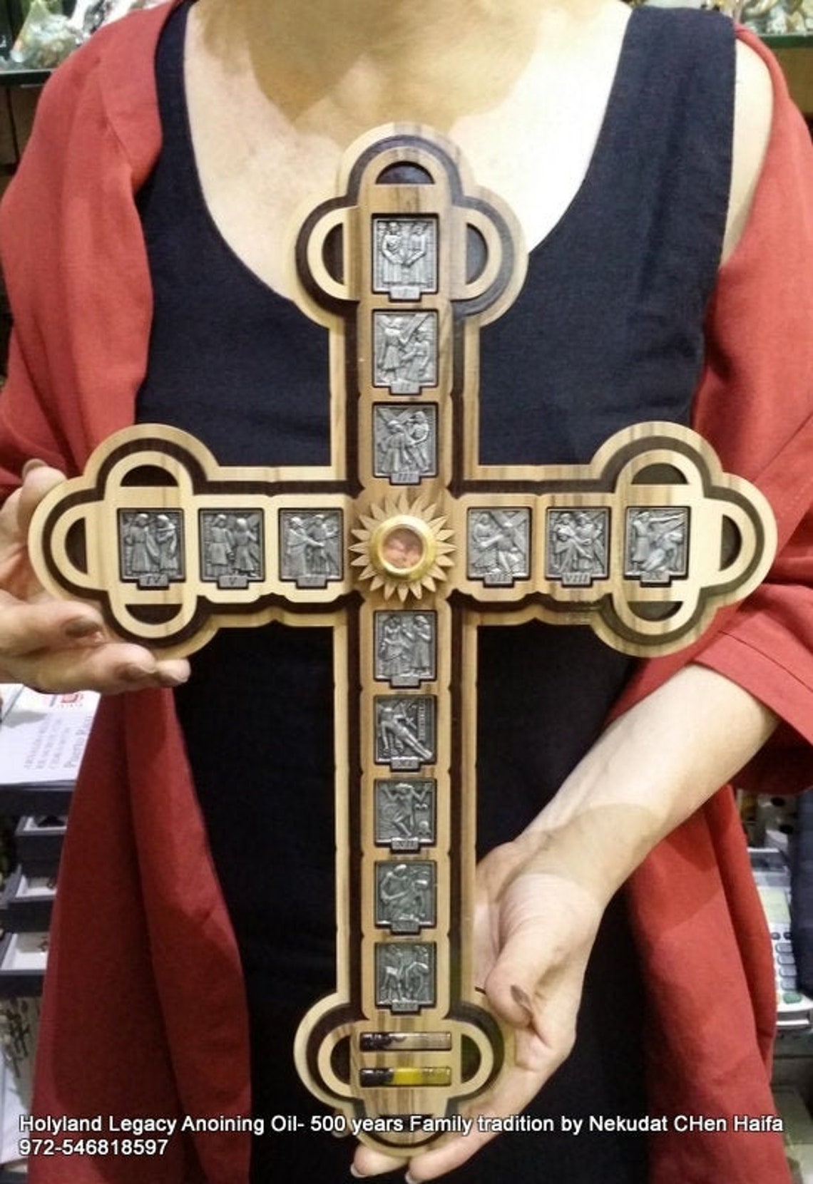 Via Delorosa 14 Stations of the Cross Wood Cross Handmade With - Etsy