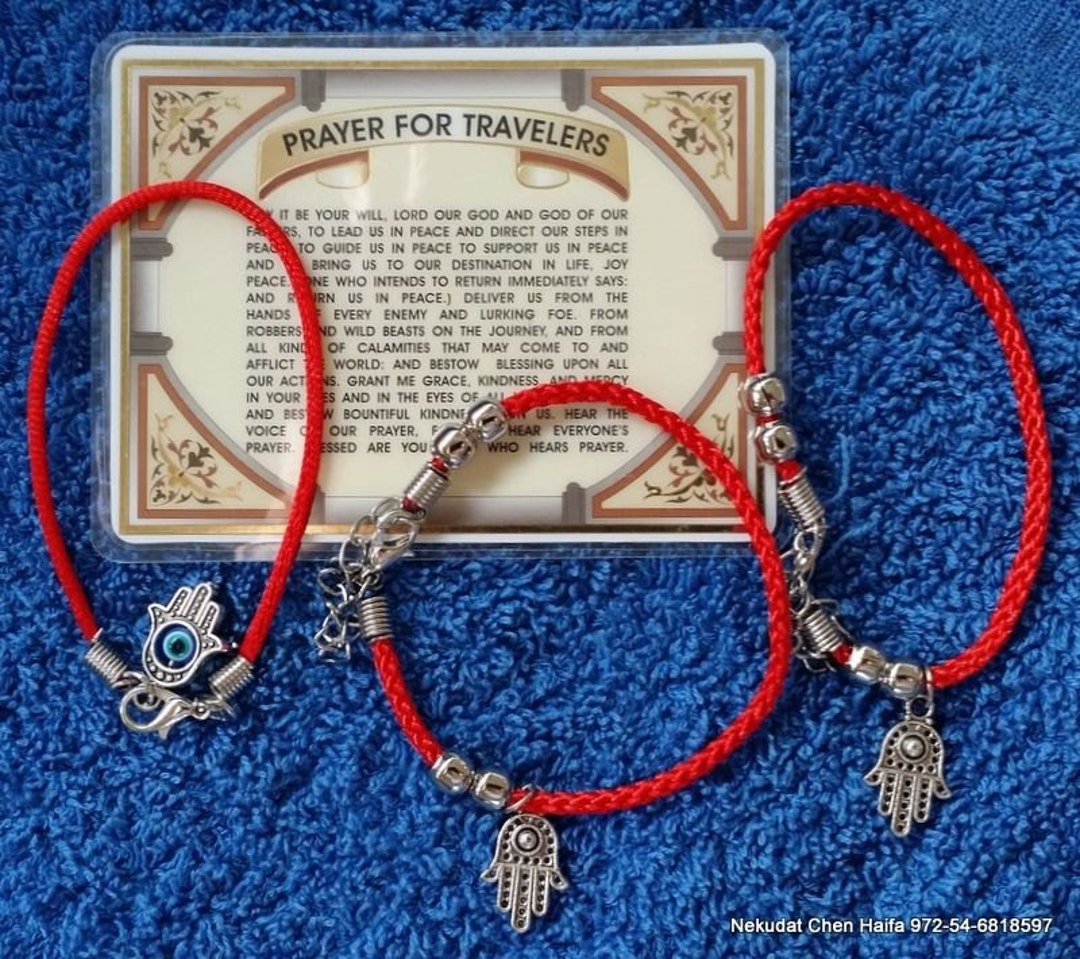 10 Red String Rachel Tomb Evil Eye,+ 3 Hamssa Red Strings Braceletr+ ...