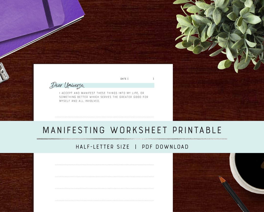 Full Moon Intention Setting Worksheet | Manifesting | New Moon ...