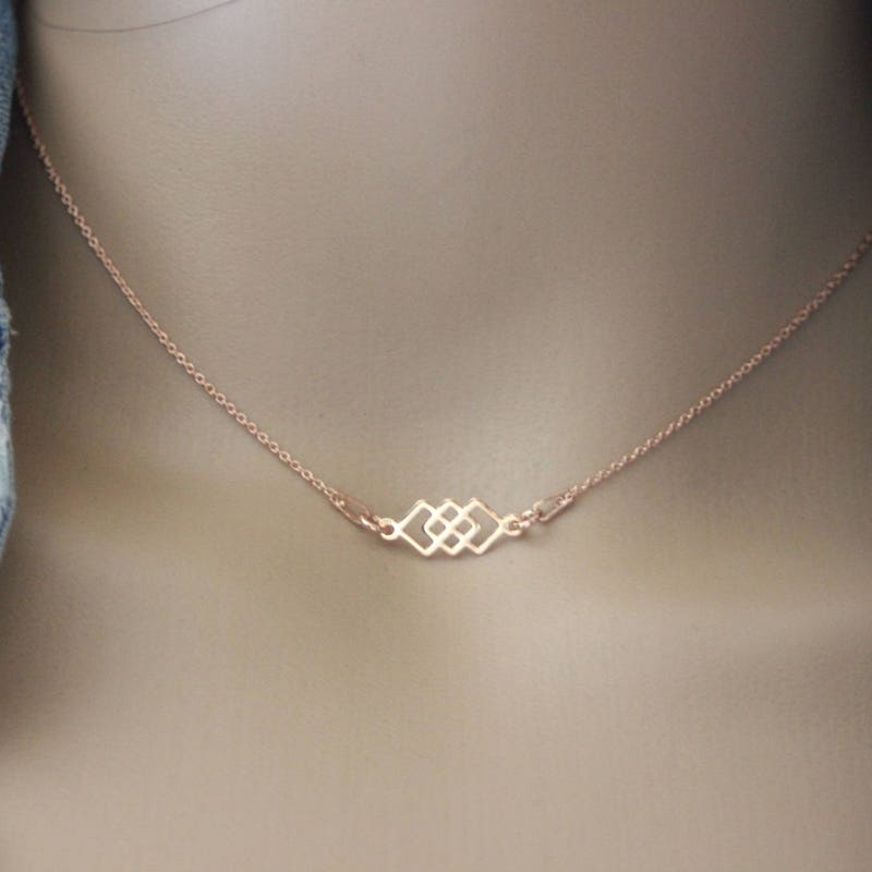 Geometric Necklace - Etsy