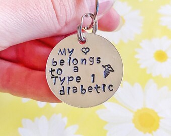 Diabetic Keychain - Etsy