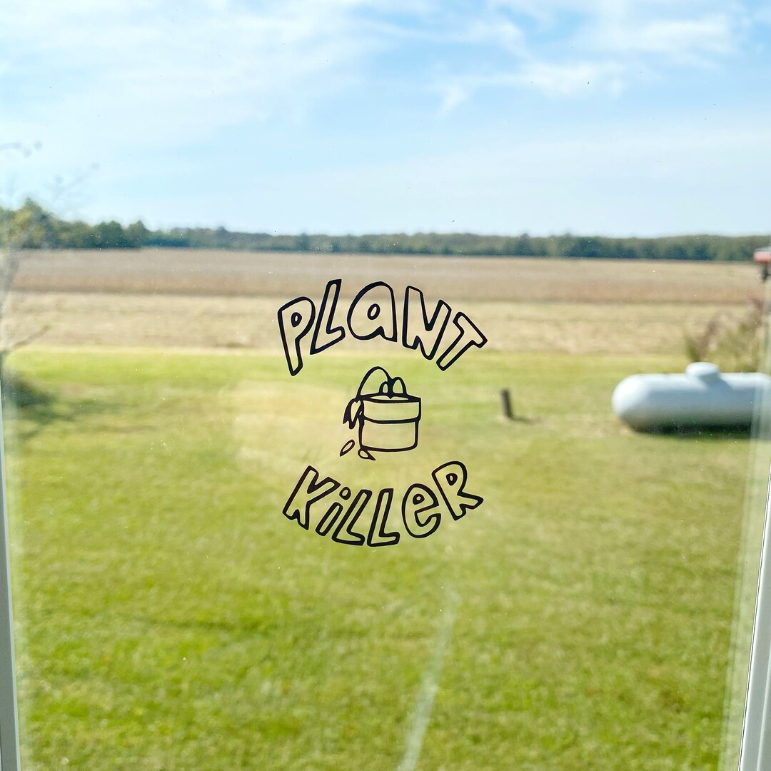 Plant Killer Vinyl Car Decal - Funny Gardening Gift - Plant Lover ...