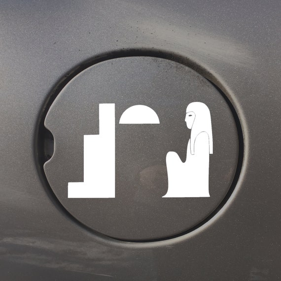 Ancient Egyptian Goddess Isis Hieroglyphics Vinyl Car Decal - Etsy