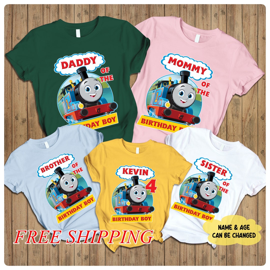 Personalized Thomas and Friends Birthday Shirt, Thomas and Friends ...