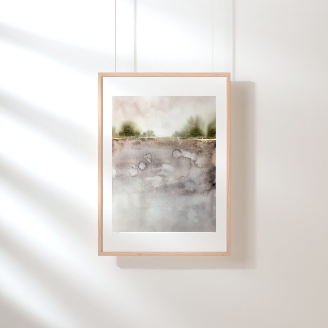 Watercolor Fine Art Print, "below the Surface", Fine Art Print on 100% ...