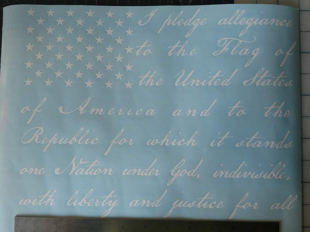 Pledge - Vinyl Decal - Etsy