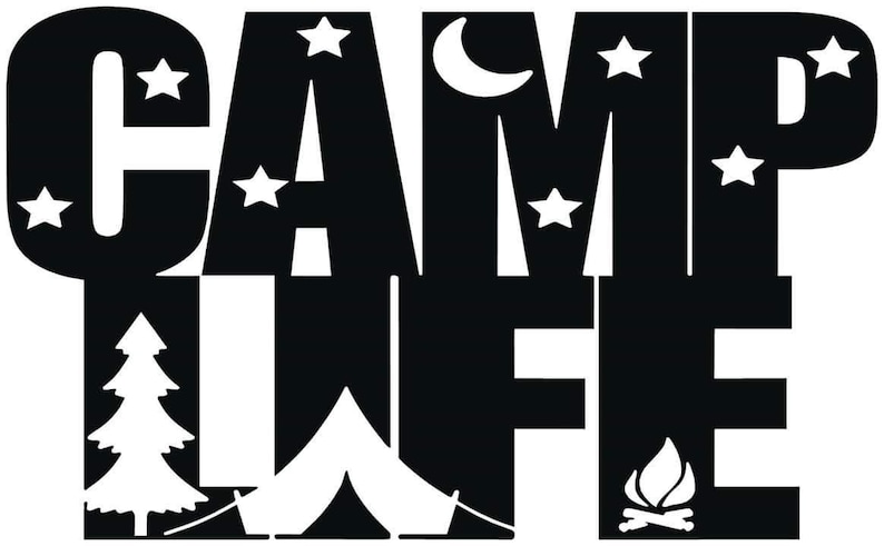 Camp Life - Vinyl Decal - Etsy