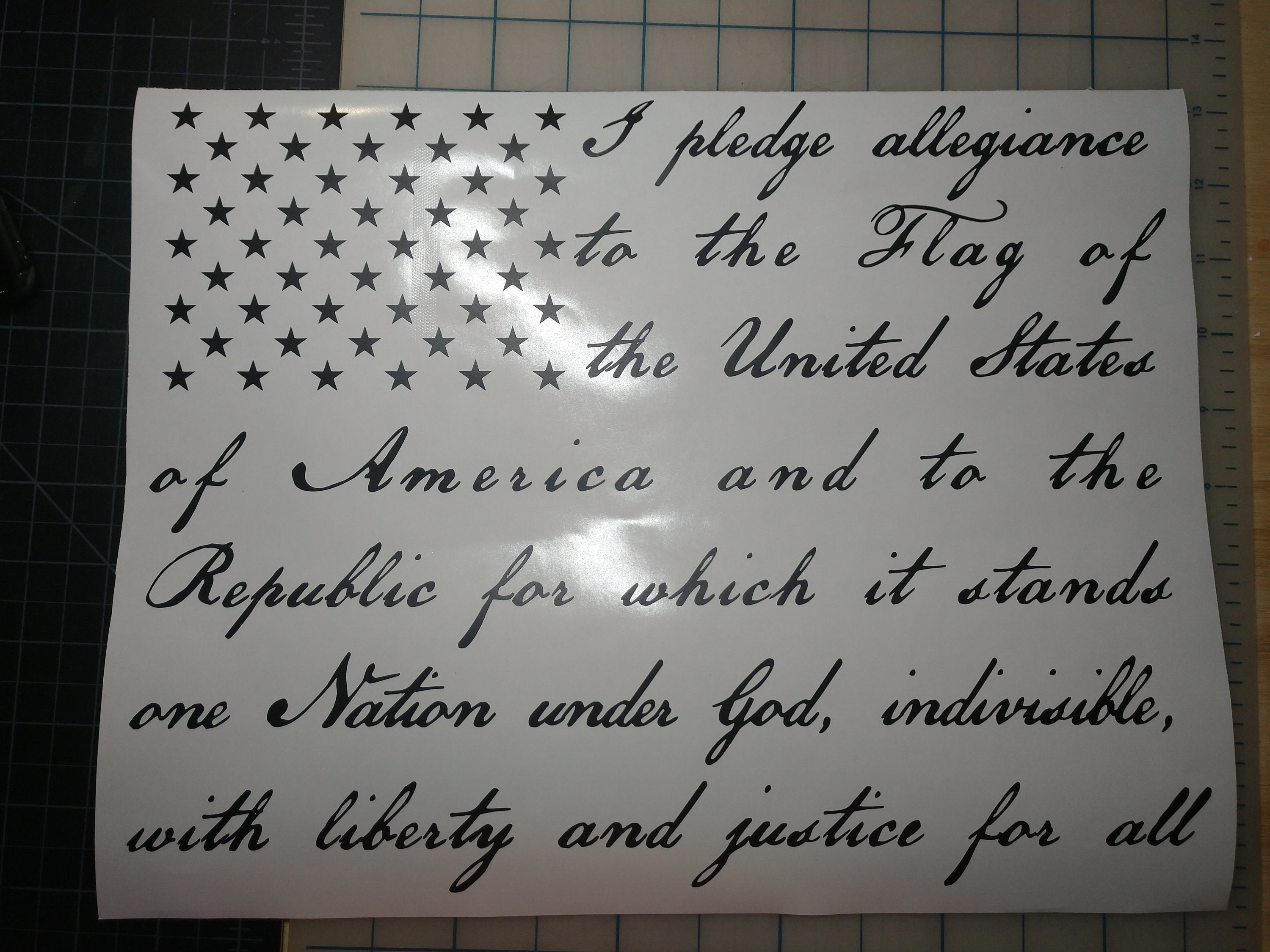 Pledge - Vinyl Decal - Etsy