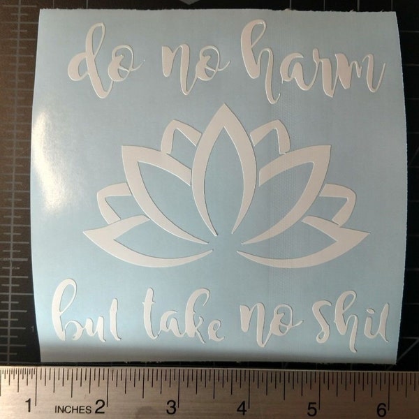 Do No Harm but Take No Shit Sticker - Etsy