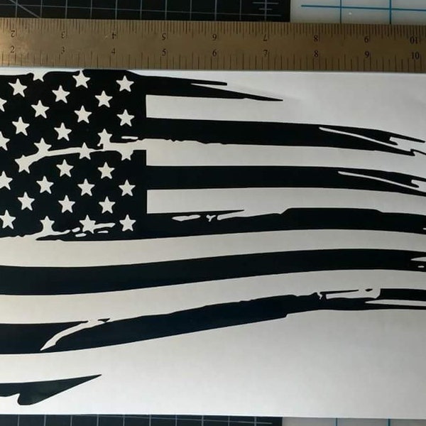 Tattered Flag Svg - Etsy