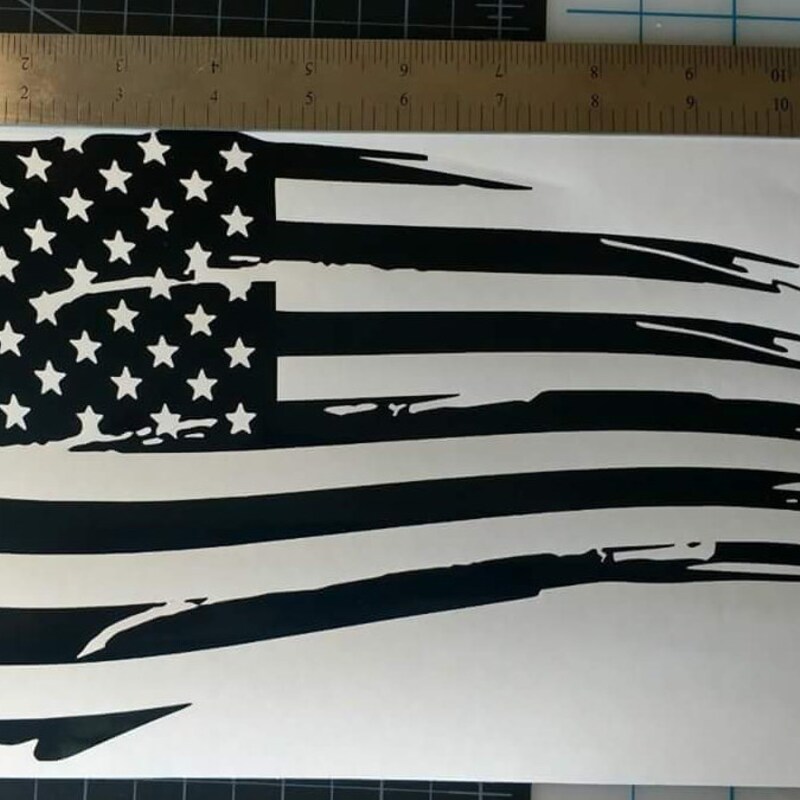 Tattered Flag Svg - Etsy