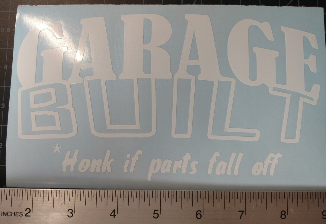 Garage Built - Vinyl Decal - Etsy