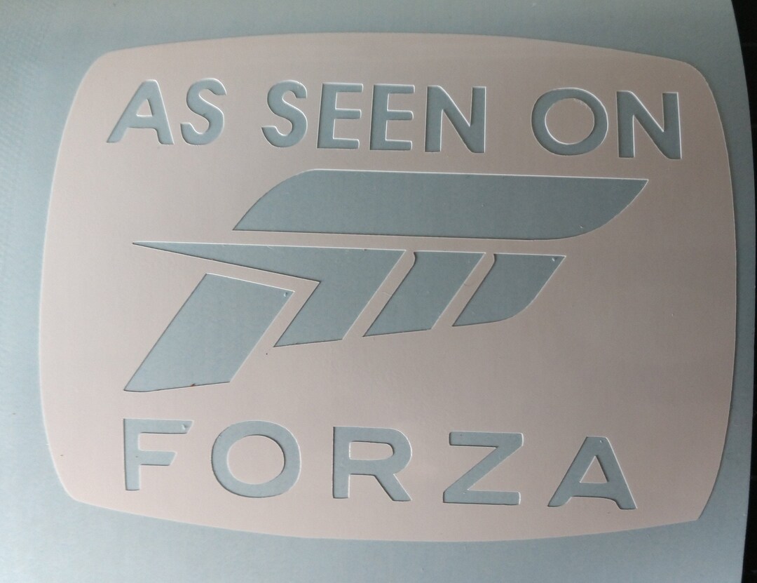 As Seen on Forza large Vinyl Decal Sticker - Etsy