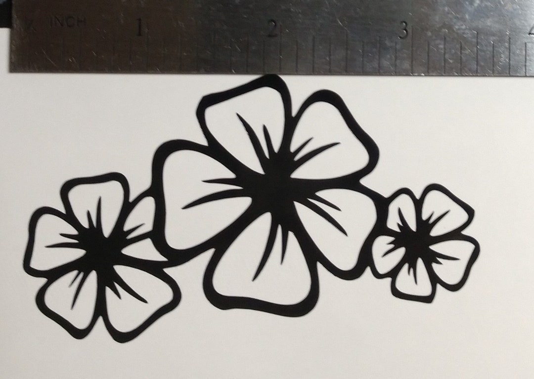 Flowers - Vinyl Decal - Etsy