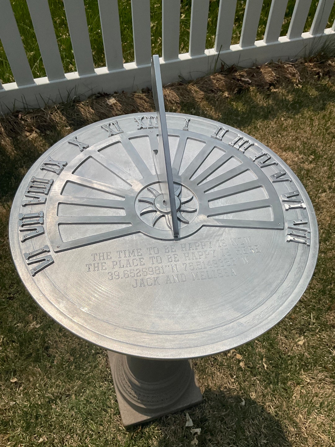 Roman Numeral Design, Completely Machined and Diamond Engraved 15” Sundials. - Etsy