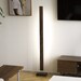 Wooden LED White Floor Light // Dimmable White Oak Color Standing Lamp ...