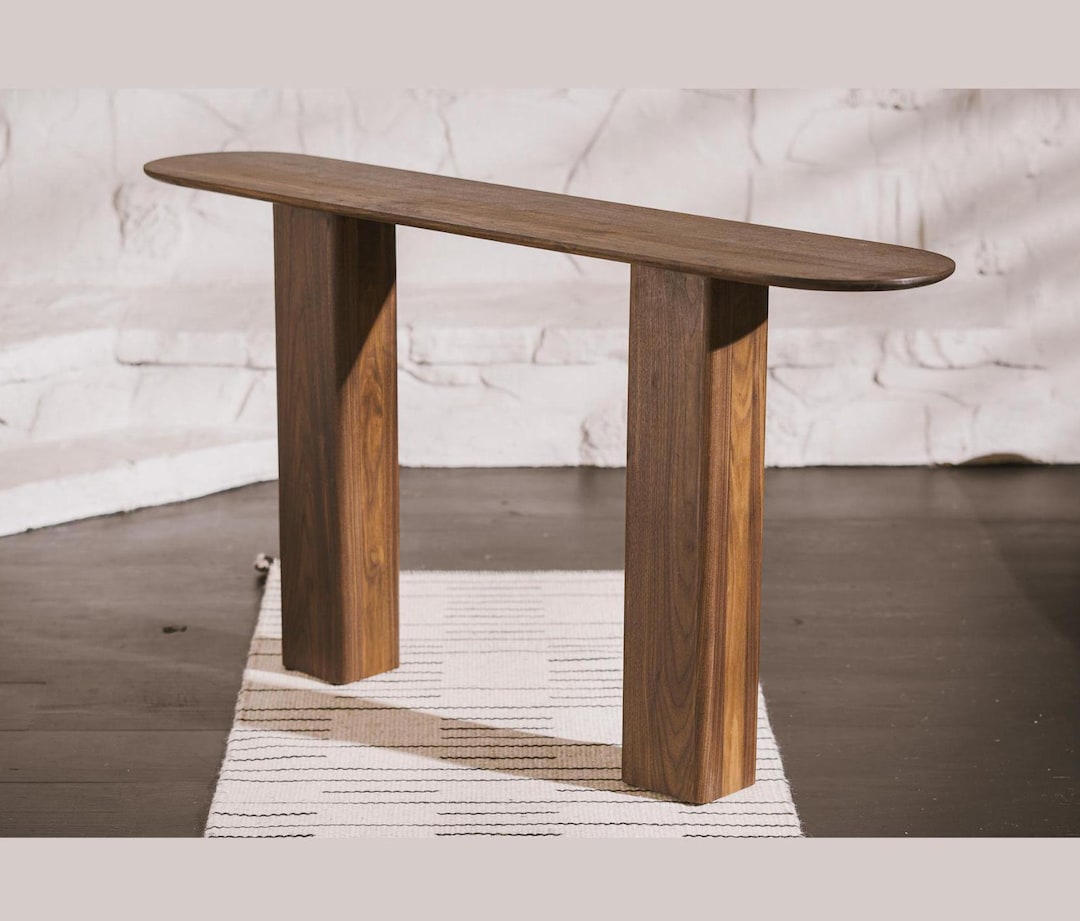 Hardwood Japandi Console Table "form" // Scandinavian Sustainable ...
