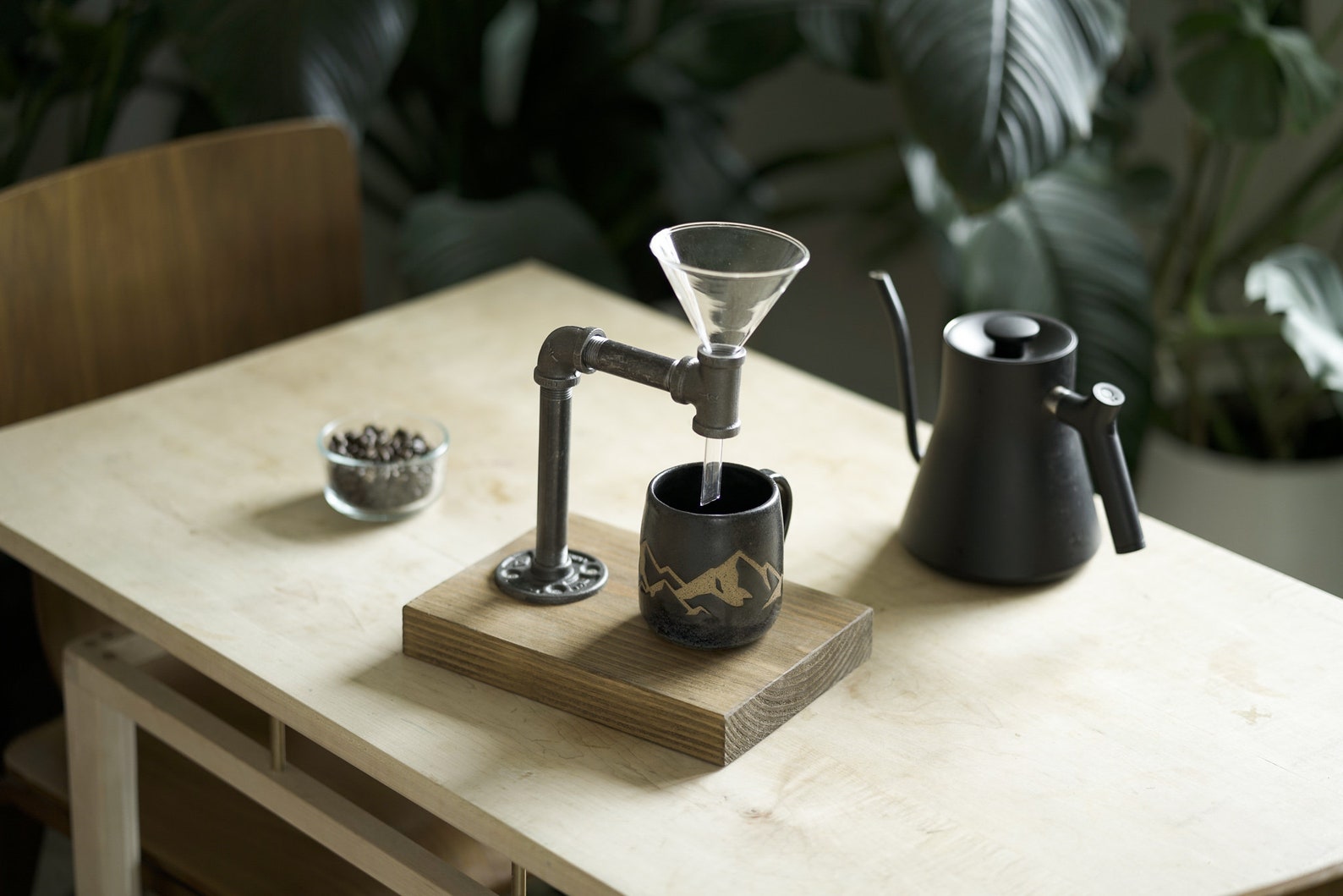 Industrial Coffee Iron Pipe Pour Over Coffee Maker | Etsy
