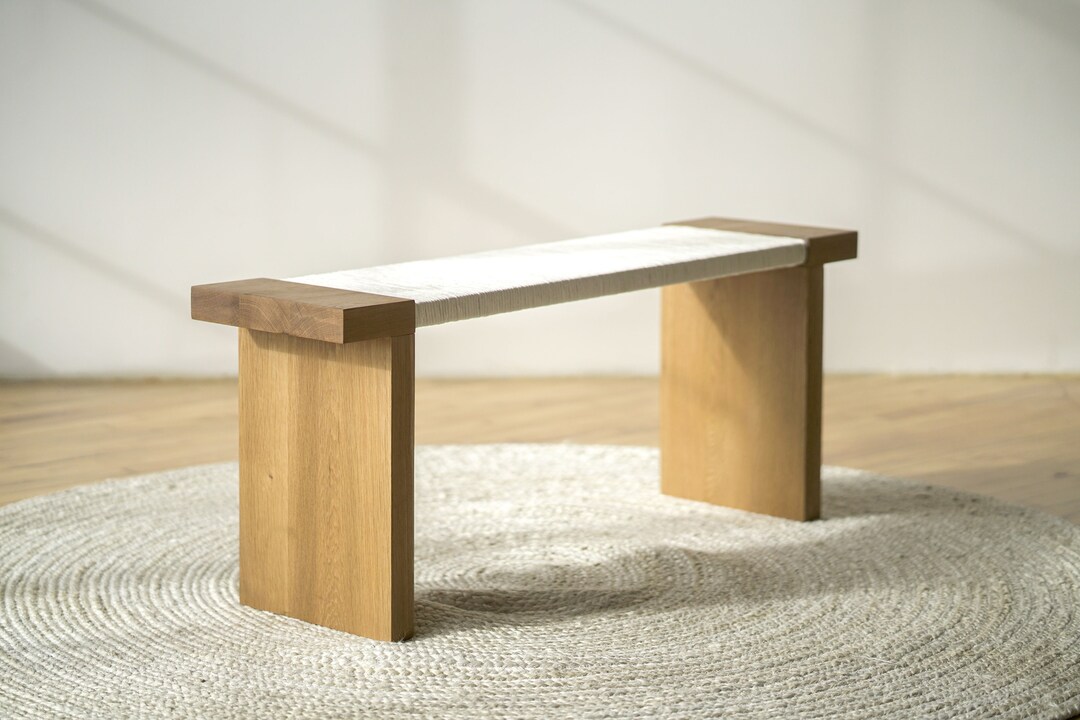 Hardwood Japandi Day Bench harmony Scandinavian Minimalist Sustainable ...