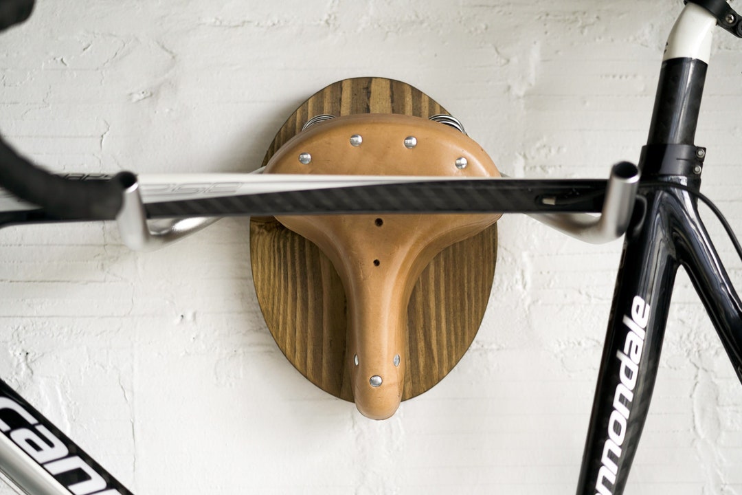 Bicycle Rack Taxidermy -- "the Highland" Wood Bike Wall Display ...