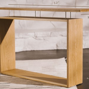 Hardwood Japandi Console Table "levitating Console" Customizable ...