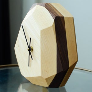 Geometric Clock // // Modern Minimalist Wall or Table Clock - Etsy