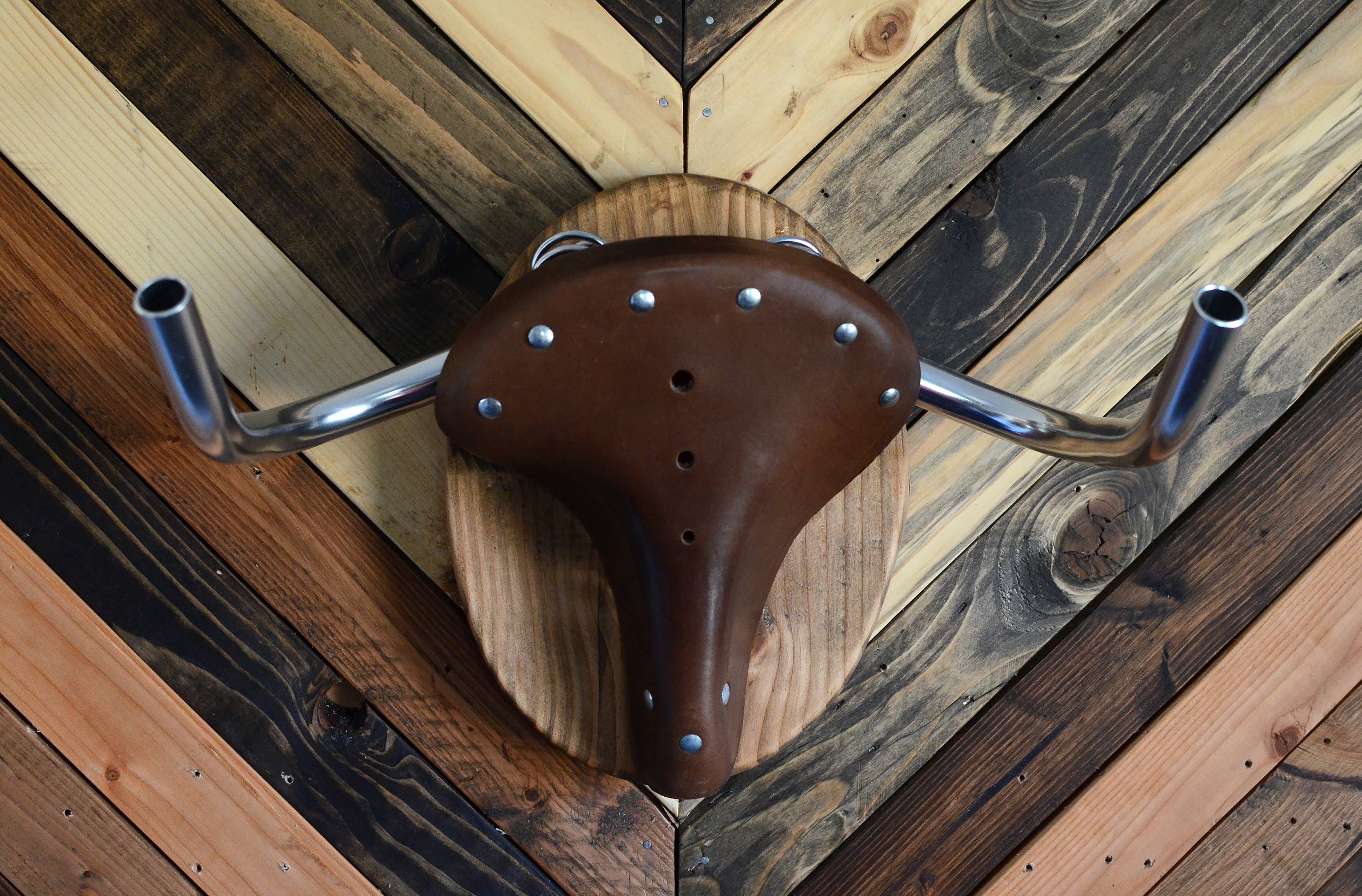 Bicycle Taxidermy Cycle Rack The American Buffalo Wood | Etsy