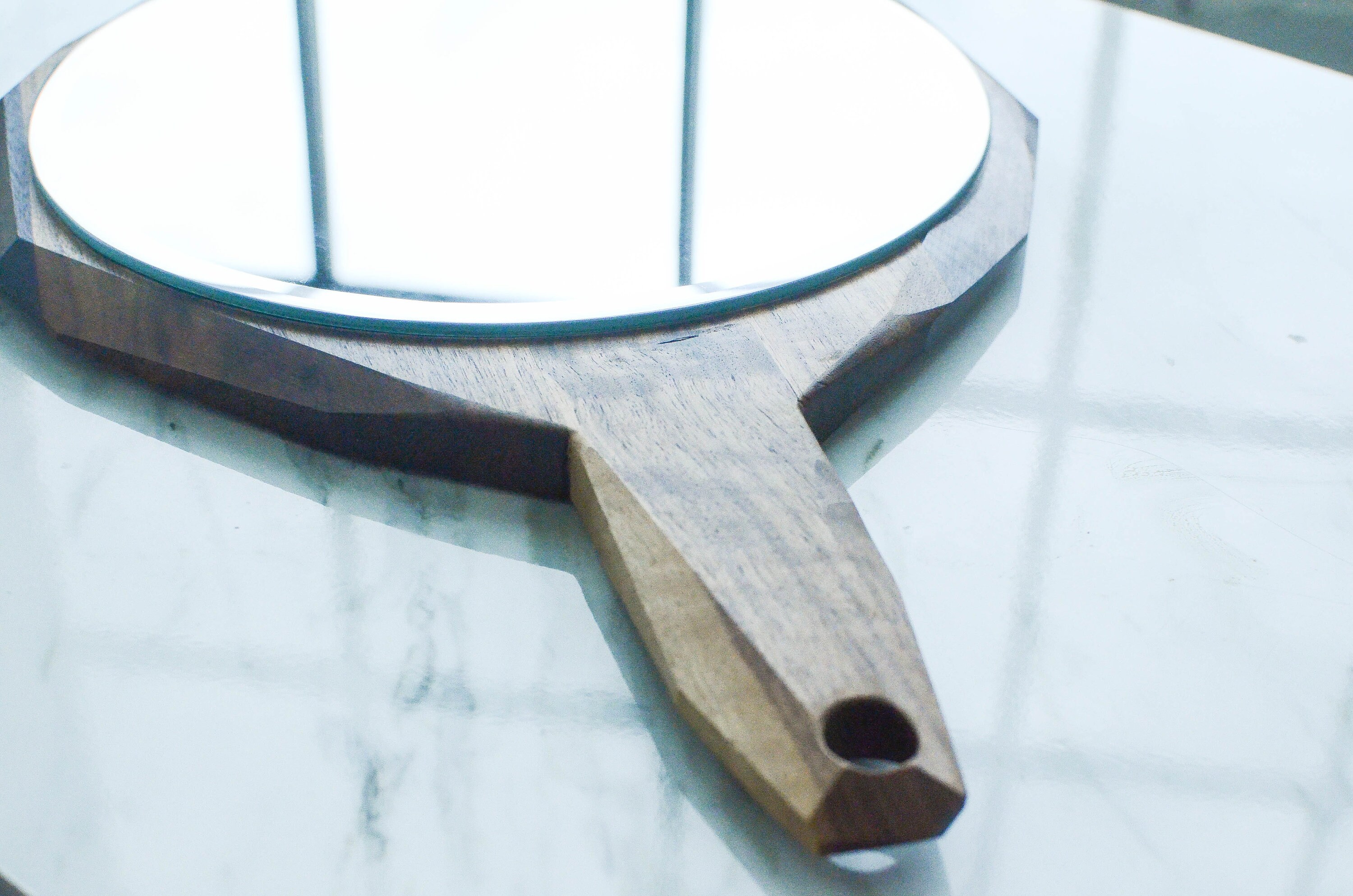 Geometric Hand Mirror // FREE SHIPPING // Modern Minimalist 12 | Etsy